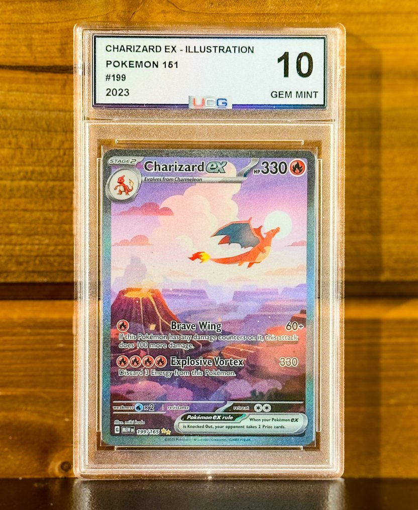 Pokémon - 1 Graded card - **CHARIZARD EX 199 mew 151** CHASE CARD - UCG 10 - Catawiki