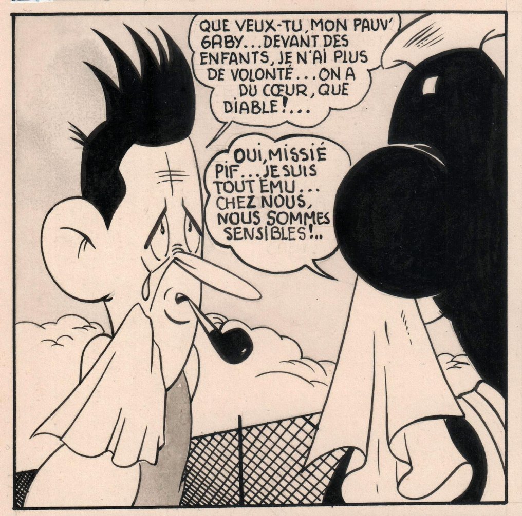 Rey, André - 1 Original page - Cap'tain Paf - Le Sport c'est la santé ...