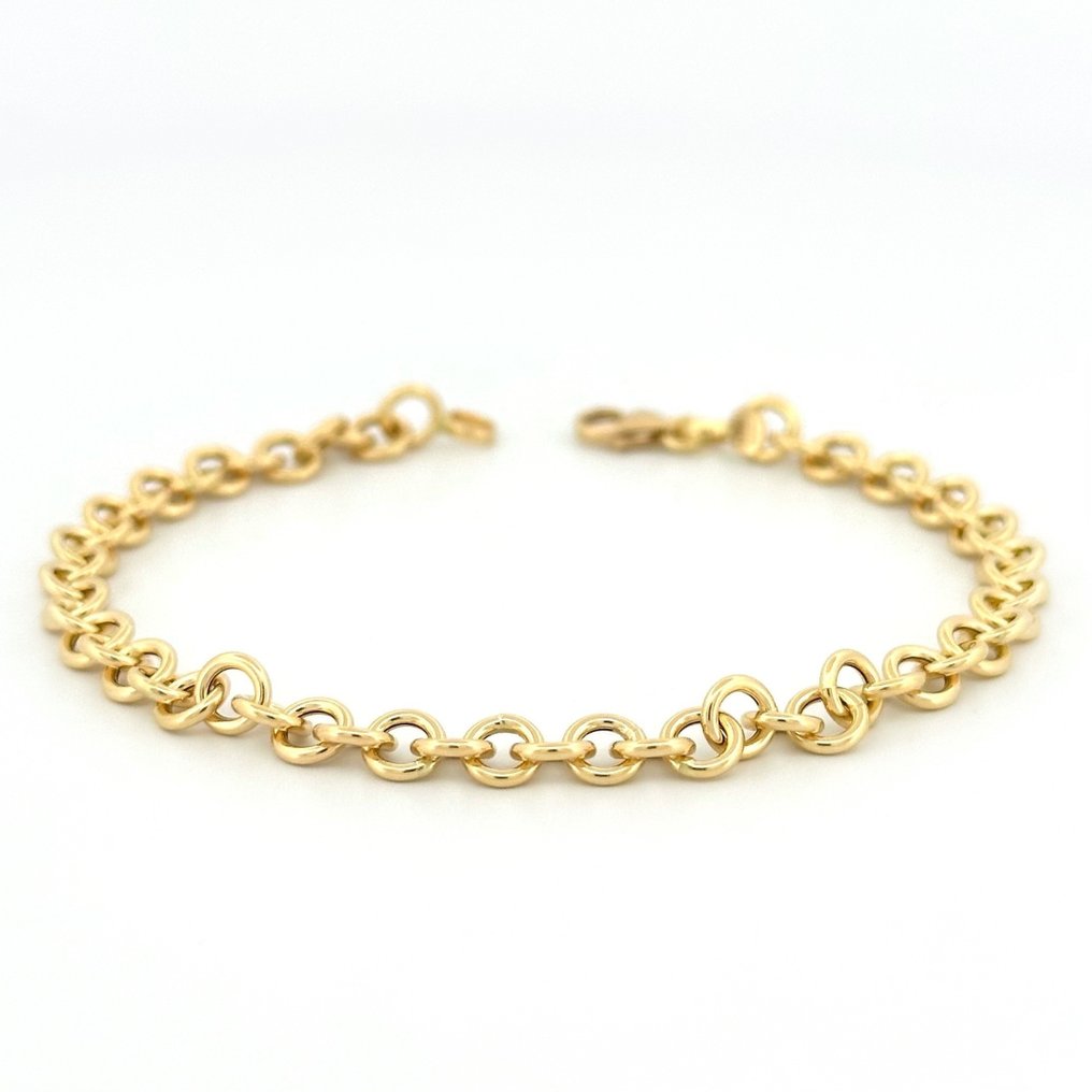 No Reserve Price - Handmade - Bracelet - 2.8 g - 18 kt. Yellow gold - Chain bracelet - auction ...