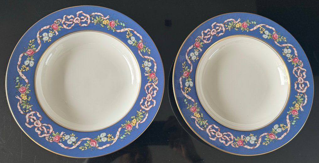 Spode - Coffee set (28) - Ribbon and Roses - Porcelain - auction online ...
