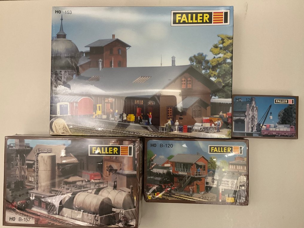 Faller H0 - 153/B-157/B-120/129 - Modeltreinlandschap (4) - Catawiki