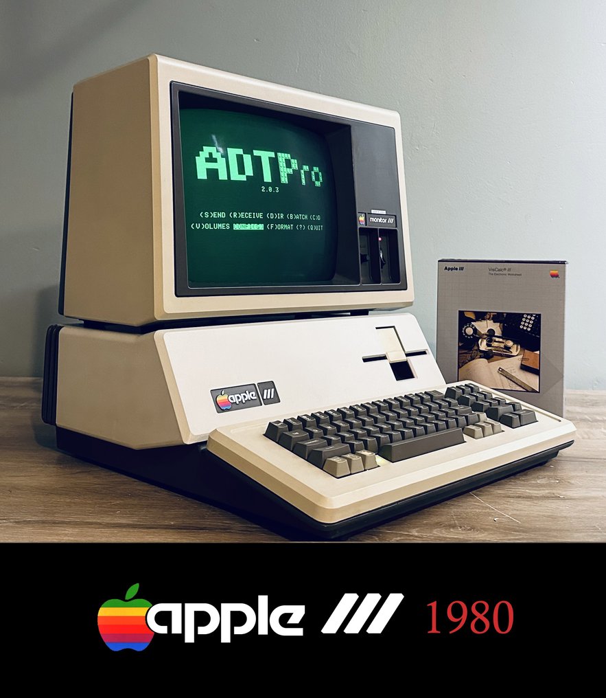 Apple III 1980 + Apple Monitor III + Boxed VisiCalc III - Very Rare ...