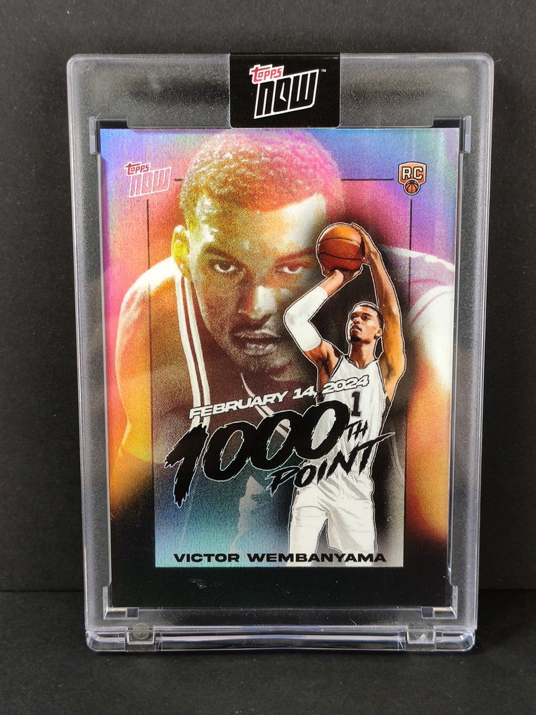 2023/24 - Topps - Now - Victor Wembanyama - VW1 1000th point - Rookie ...