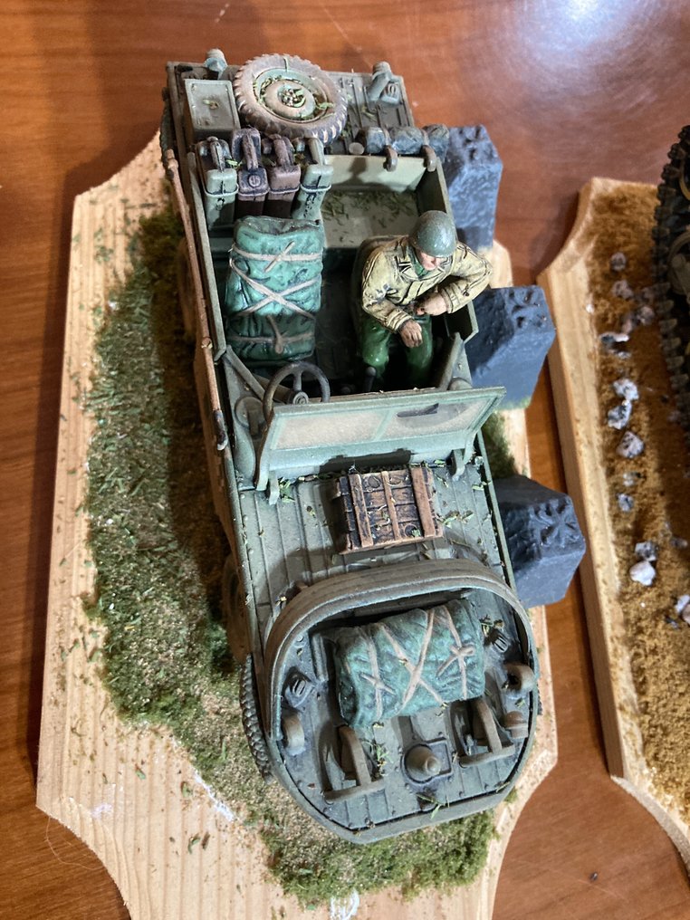 Forces of Valor 1:35 - 2 - Model militair voertuig - WW2 Carro M3 Lee Grant, Anfibio Ford GPA ...