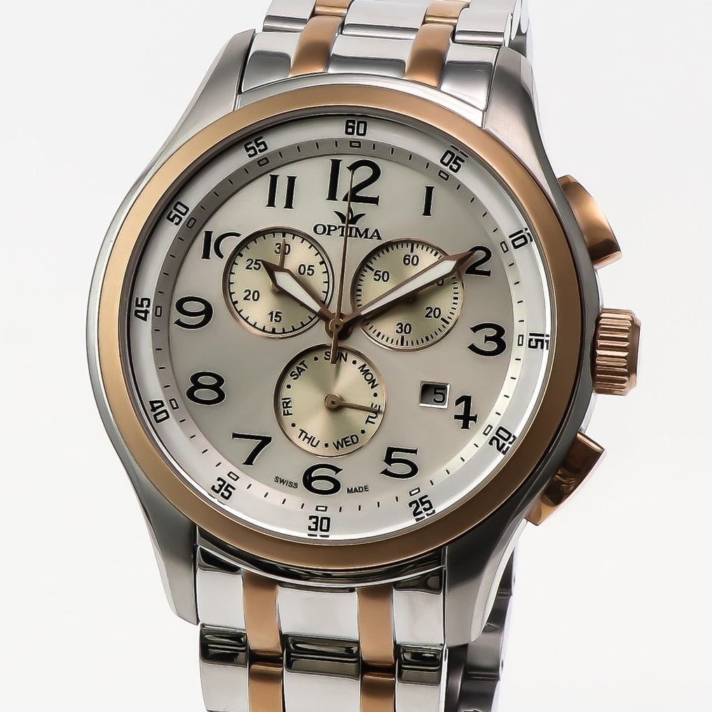 Optima - Swiss Chronograph - OSC376-SR-1 - No Reserve Price - Men ...