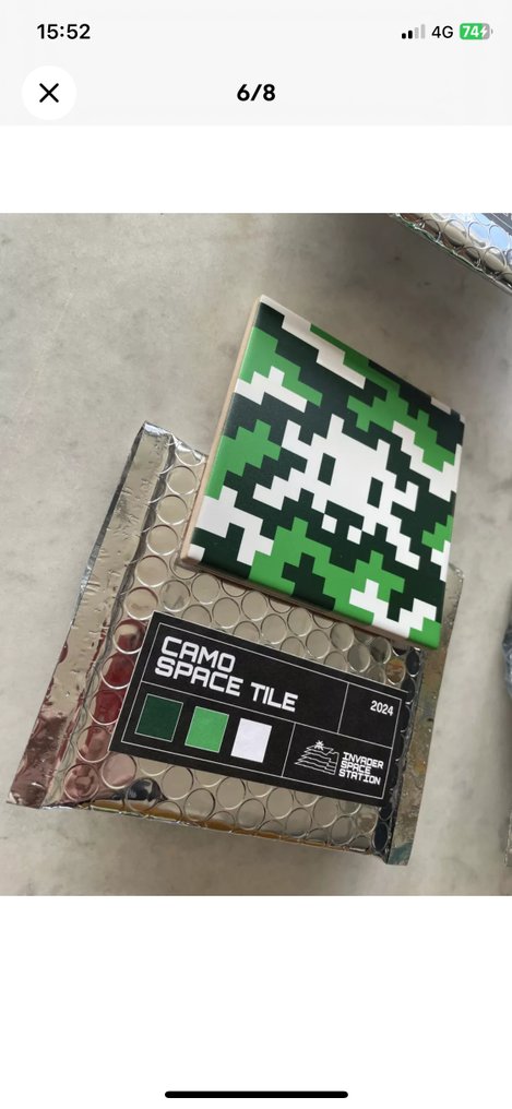 Space Invader (1969) - « Camo Space Tiles » Invader Space Station ...