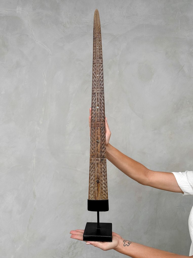 NO RESERVE PRICE - Fine and beautifully hand carved large swordfish ...