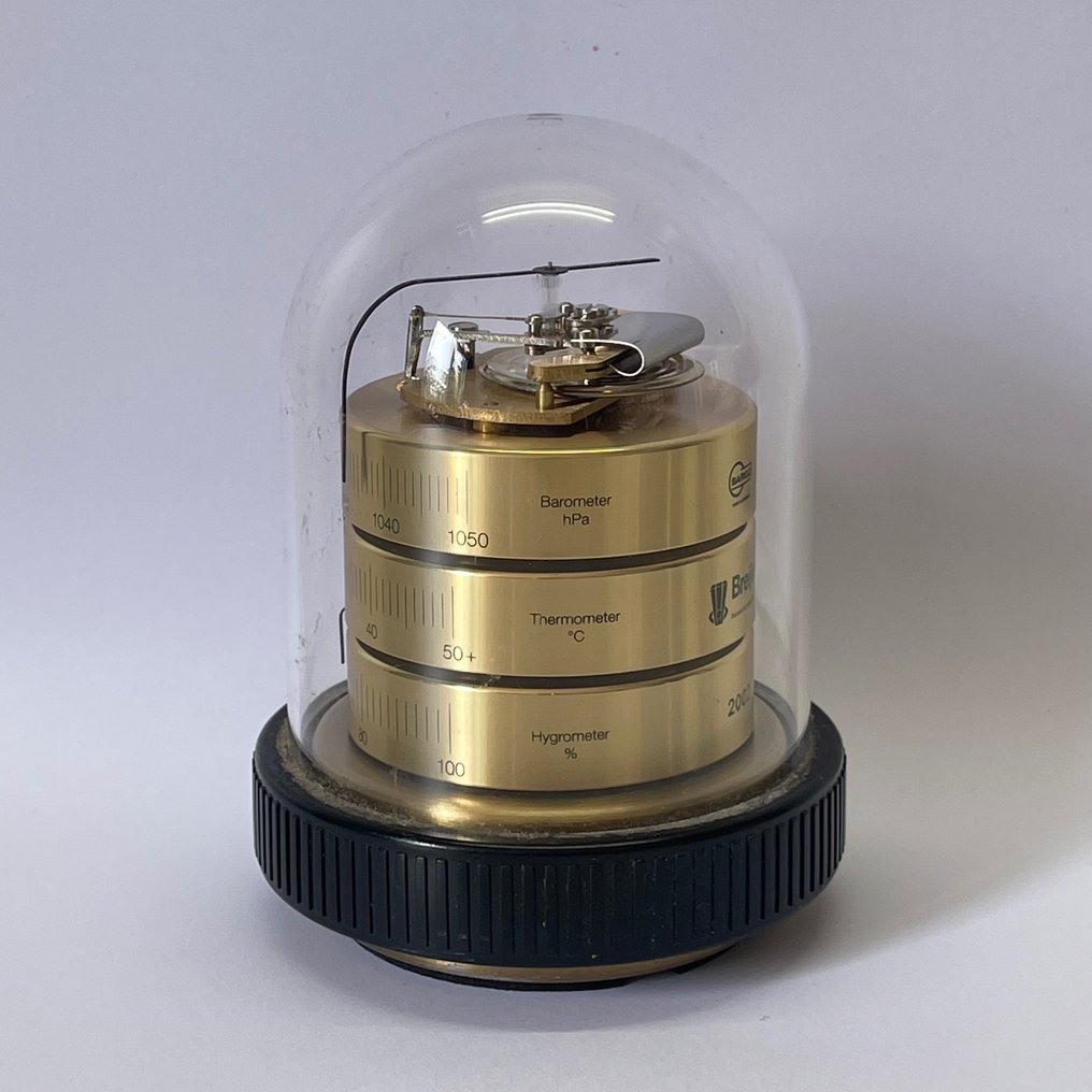 Barigo - Barometer - Brass house with bell jar - Catawiki