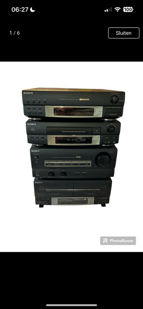 Sony - TA-EX50 Solid state integrated amplifier, CDP-EX100 CD Player, ST-EX100 Tuner, TC-EX90 ...