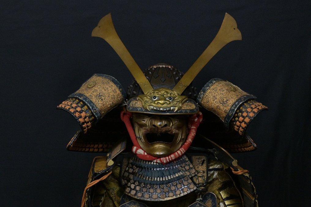 Mengu/Menpō - Giappone O'Yoroi Armatura completa da samurai daimyo ...