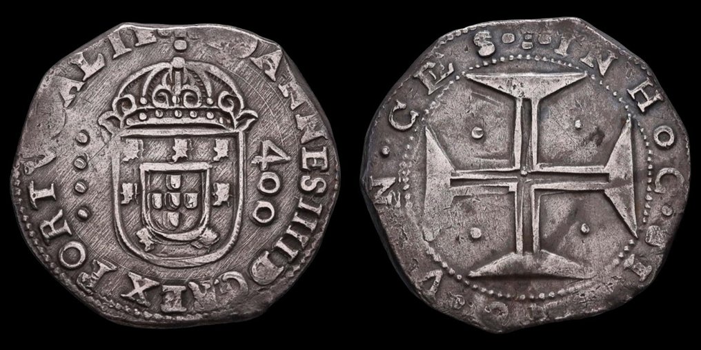 Portugal. D. João IV (1640-1656). Cruzado (400 Reis) - Lisboa - REX PORTVGALIE - Rara - Catawiki