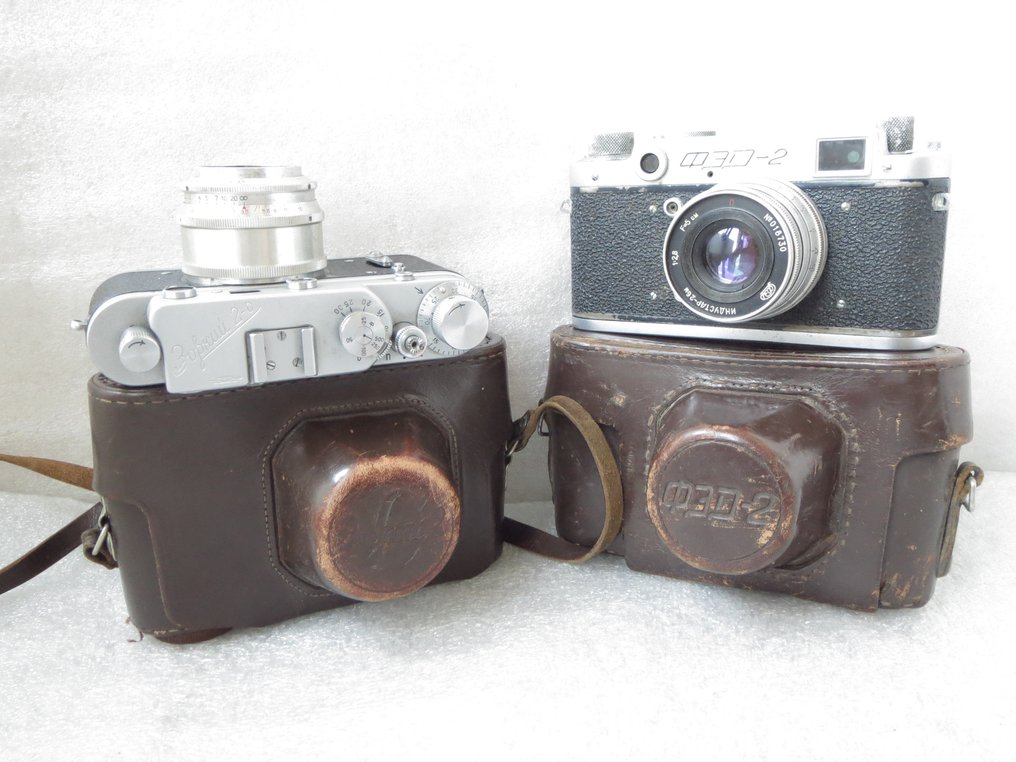 KMZ Zorkiy-2C PM1645 1958 and FED-2 Model group IV 1957 | Rangefinder ...
