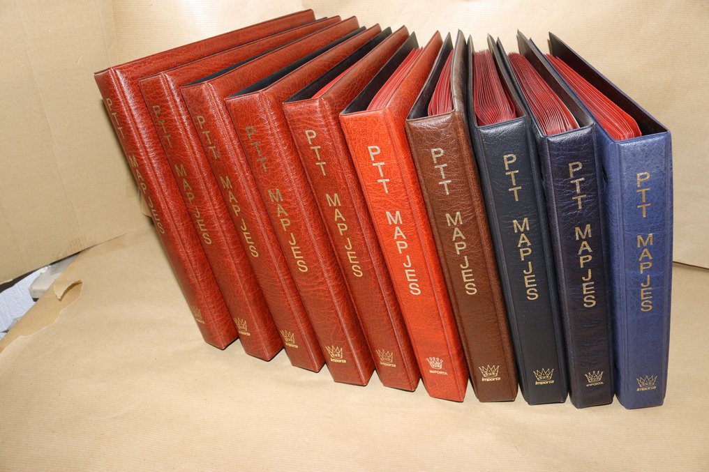 accessories - 10 Empty luxury Importa albums for PTT folders - Catawiki