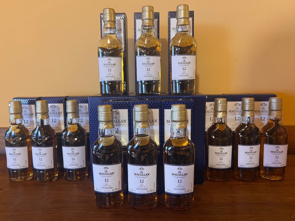 Macallan 12 years old - Double Cask - Original bottling - 50ml - 12 flessen - Catawiki