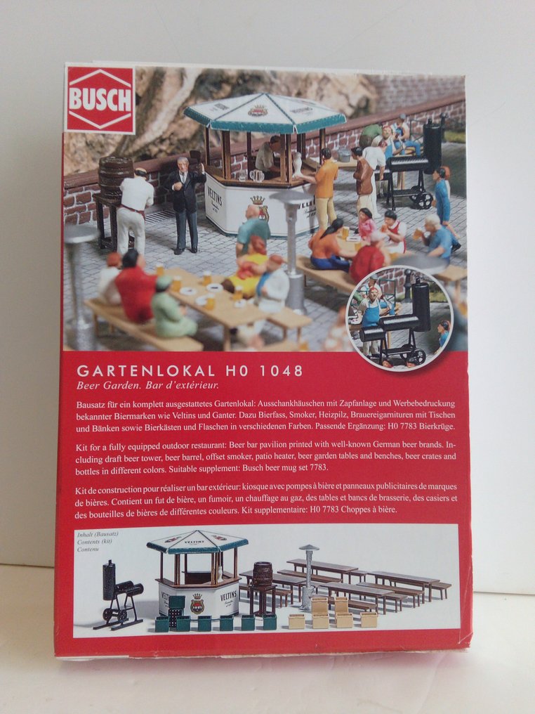 Busch H0 - 1005/1048/1483 - Model train scenery (3) - Various ...