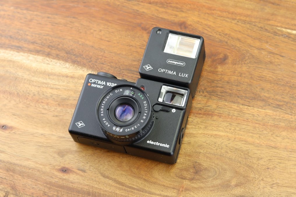 Agfa Optima 1035 sensor + Opftma Lux computer Flash | Analogue compact ...