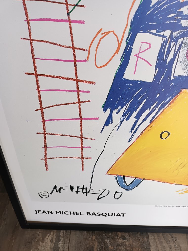 Jean-Michel Basquiat - jean michel basquiat ' yellow car - Década de 1980 - Catawiki