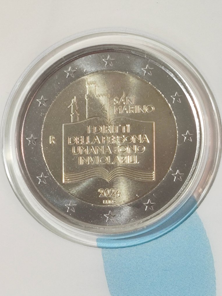 San Marino. 2 Euro 2024 "Diritti dei Cittadini" + "Ghirlandaio" (2 monete) (No Reserve Price ...