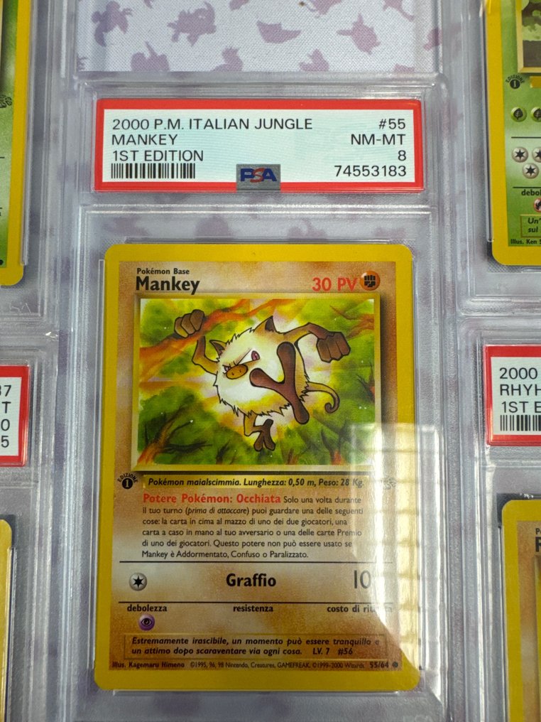 Pokémon - 7 Graded card - italian jungle 1st edition - PSA 10 - Catawiki