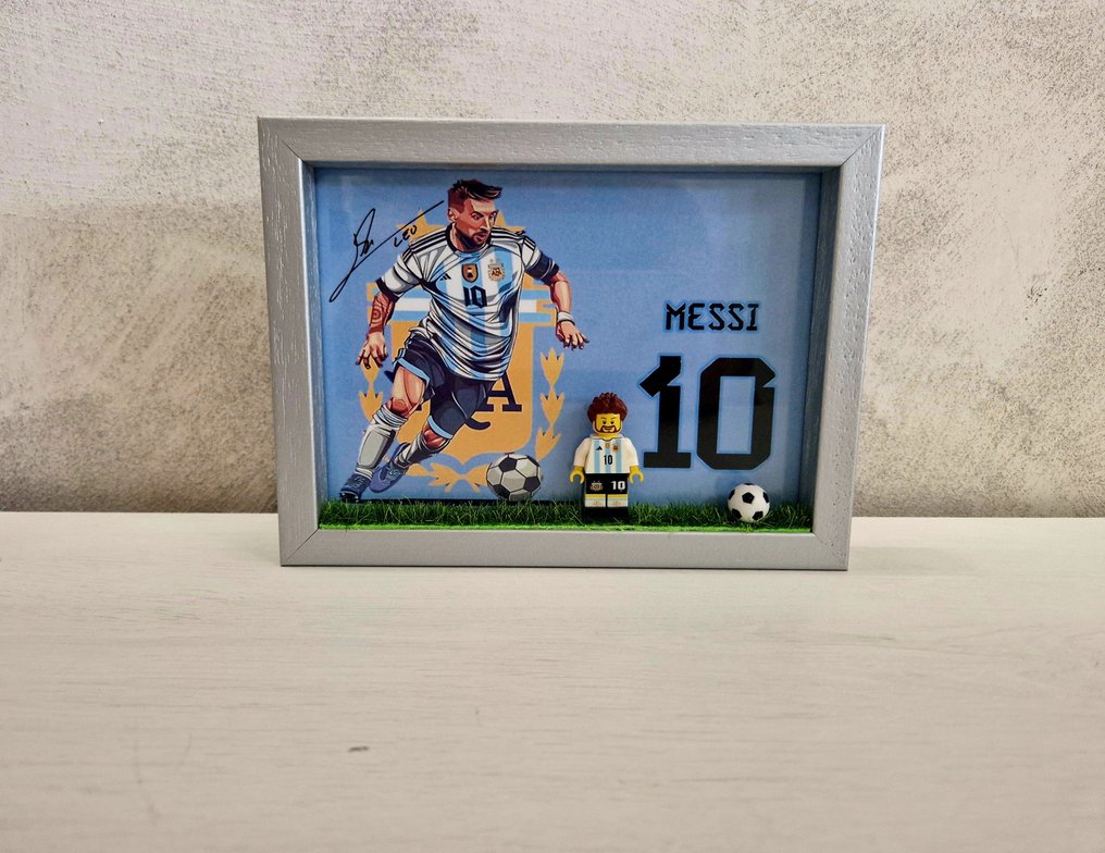 LEGO - Minifigura Incorniciata Lionel Messi Argentina - 2020+ - Italy ...