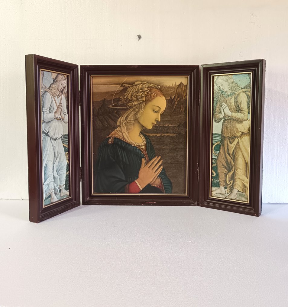 Altarpiece - Wood - 1960-1970 - religious triptych - Catawiki