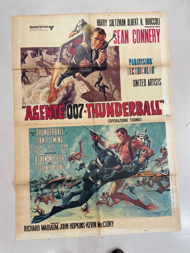 James Bond 007: Thunderball - Original Manifesto 140x100 cm - Edizione 1965 - Italy - Catawiki