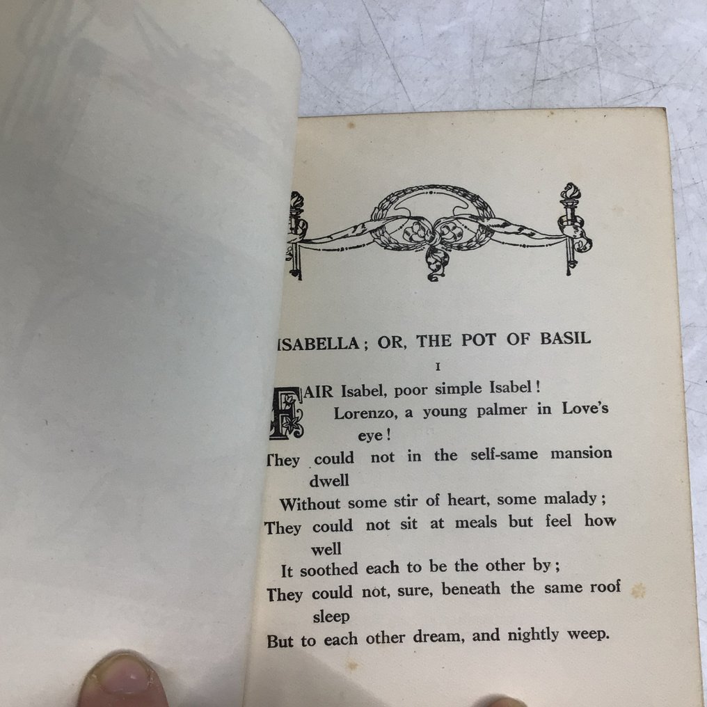 John Keats - Isabella, or the Pot of Basil - 1915 - Catawiki