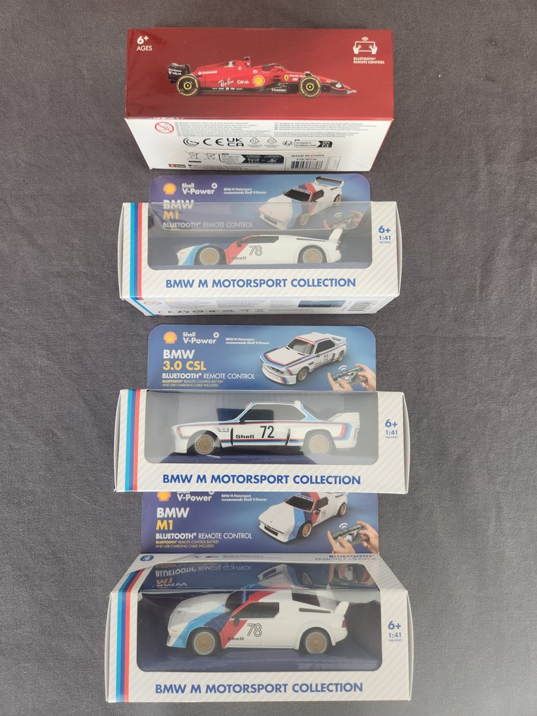 Model Icons 1:41 - Model car (4) - BMW M1 x 2, BMW 3.0 CSL x 1, F1 ...