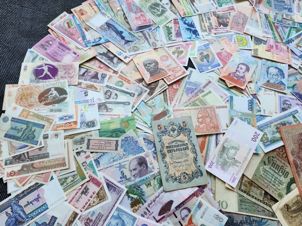 World. - 500 Banknotes and Coupons - various dates (No Reserve Price ...