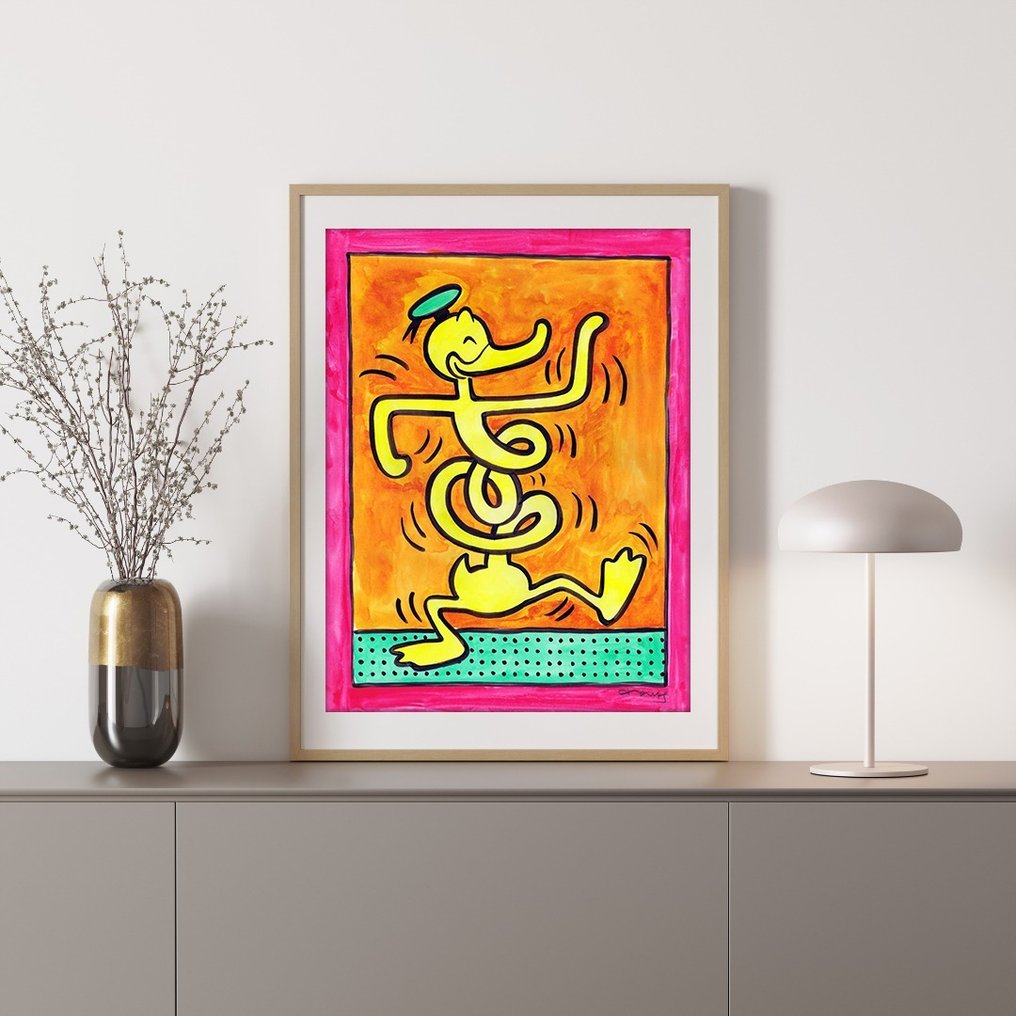 Tony Fernandez - Donald Duck Inspired By Keith Haring's "Montreux ...