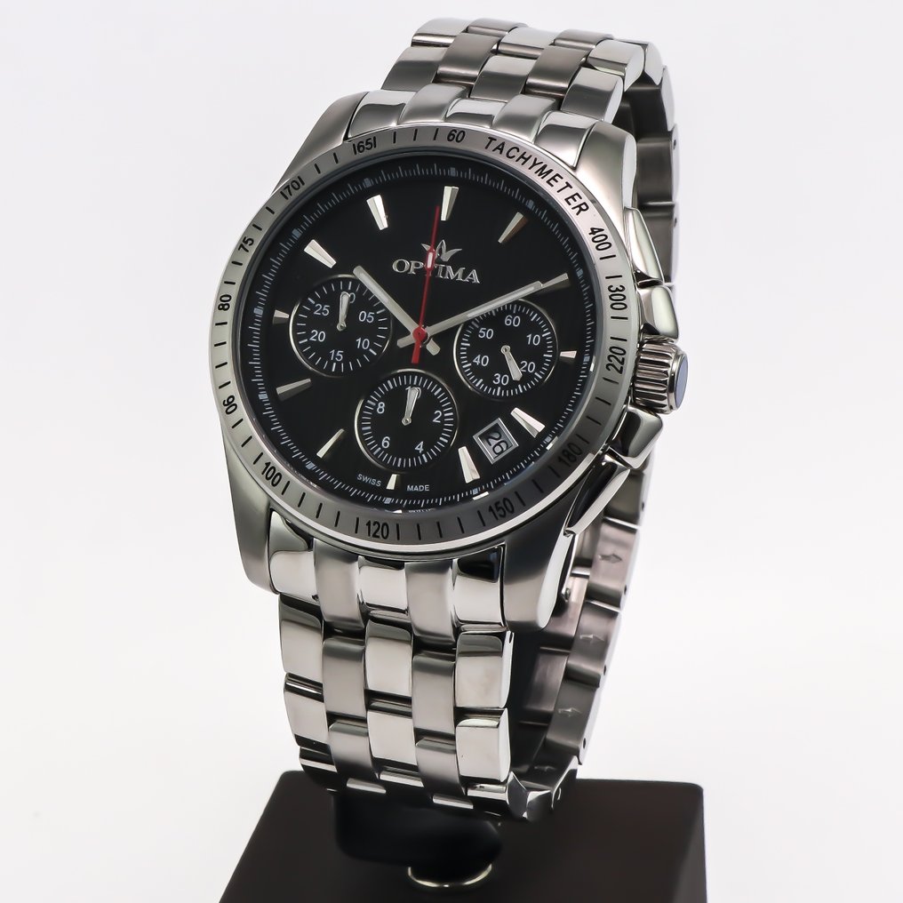 Optima - Swiss Chronograph - OSC377-SS-3 - No Reserve Price - Men ...
