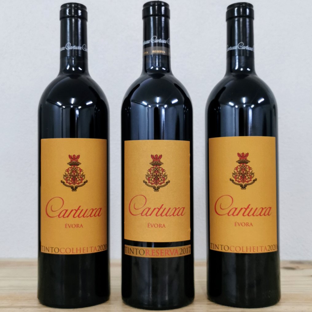 2017 Cartuxa - Eugénio de Almeida, 'Cartuxa Évora' Reserva & 2020 Tinto Colheita x2 - Alentejo ...