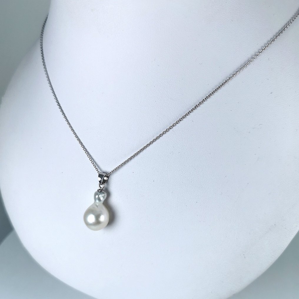 Sans Prix de Réserve - Collier avec pendentif Argent Perle - SSP ...