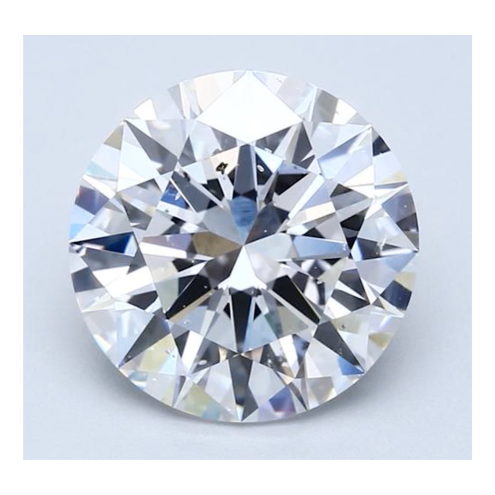 1 pcs Diamond (Natural) - 4.06 ct - Round - H - SI2 - Gemological Institute of America (GIA ...