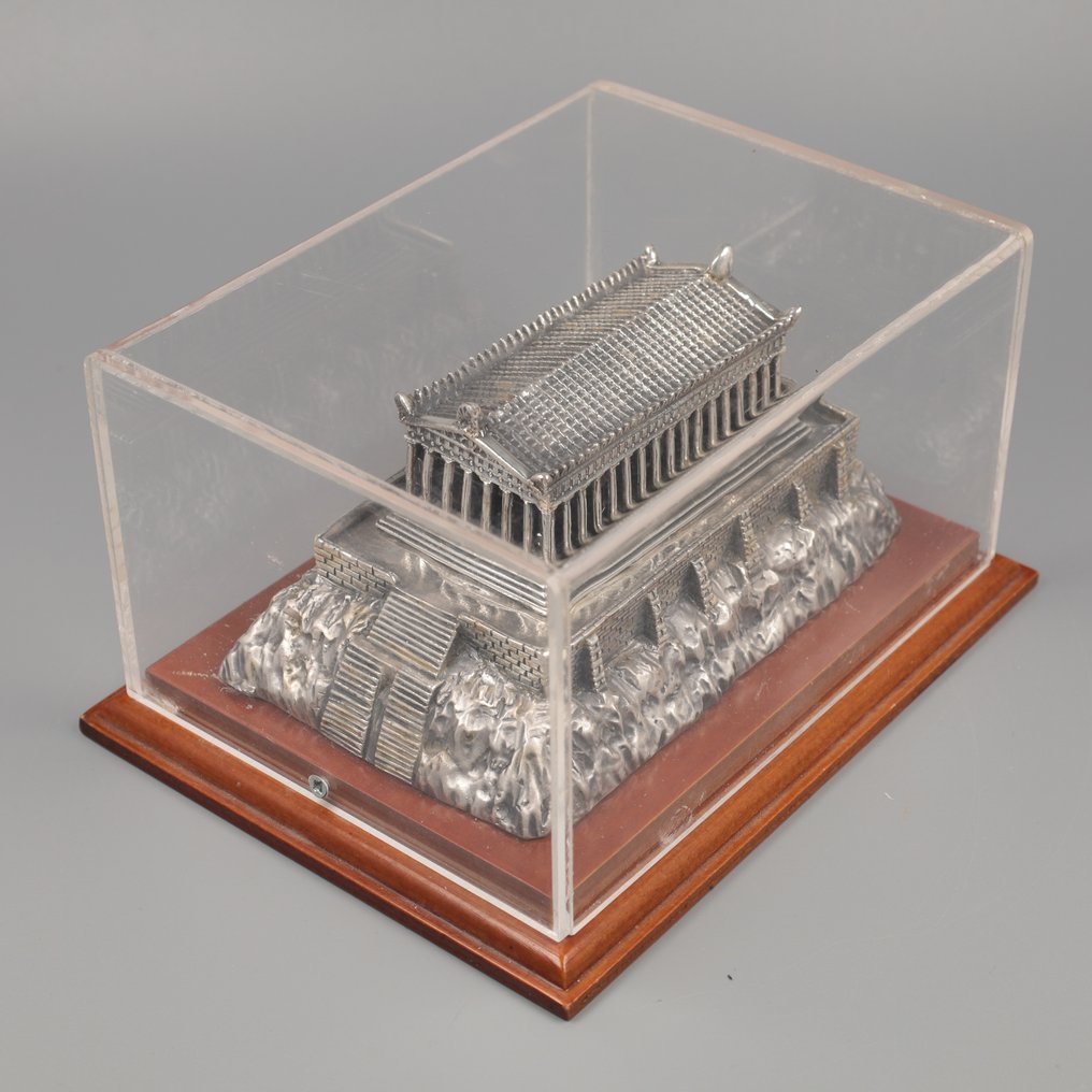 Acropolis Parthenon NO RESERVE - Miniature figure - Silver leaf - Catawiki