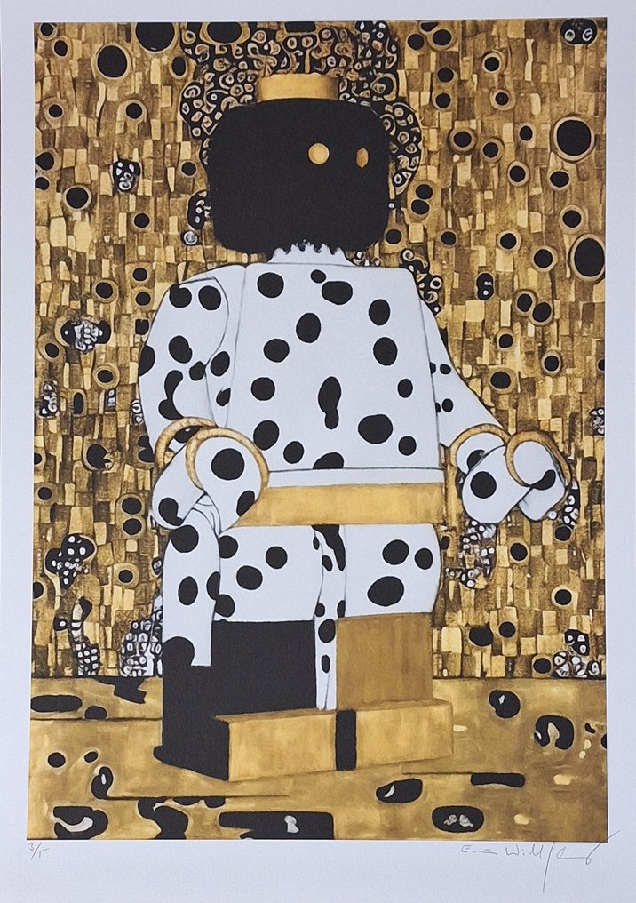 Emma Wildfang - Lego man - "Icons as Still Life" - series Gustav Klimt - 2020+ - auction online ...