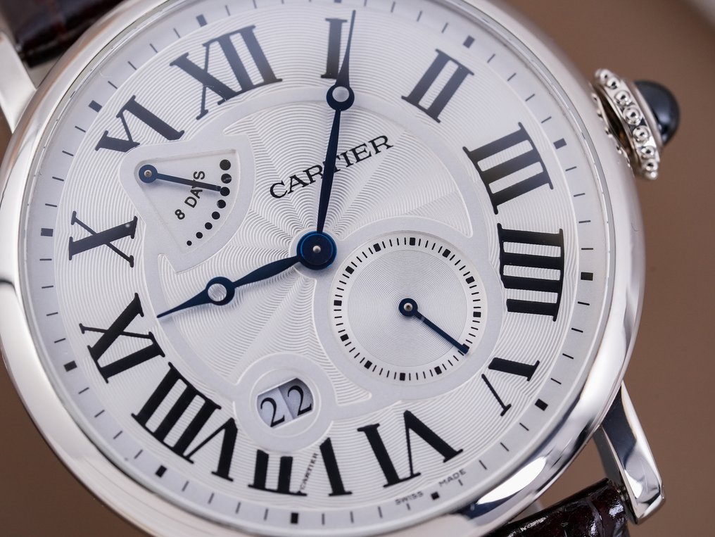 Cartier - Rotonde Power Reserve Date 18k White Gold - W1556202 - Hombre ...