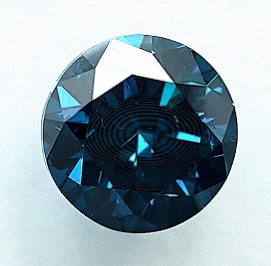 1 pcs Diamond (Colour-treated) - 0.52 ct - Fancy intense Blue - SI1 ...