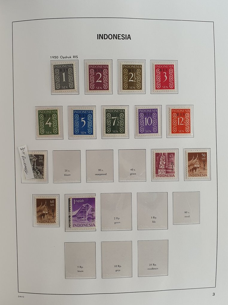 Indonesië 1949/1999 - Verzameling in 2 Davo albums met cassette - Catawiki