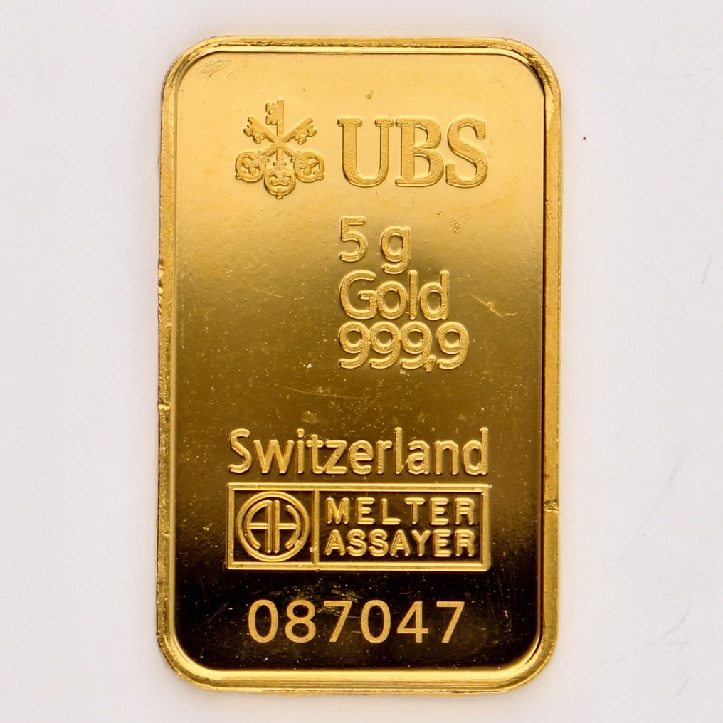 5 grams - Gold .999 - UBS - Catawiki