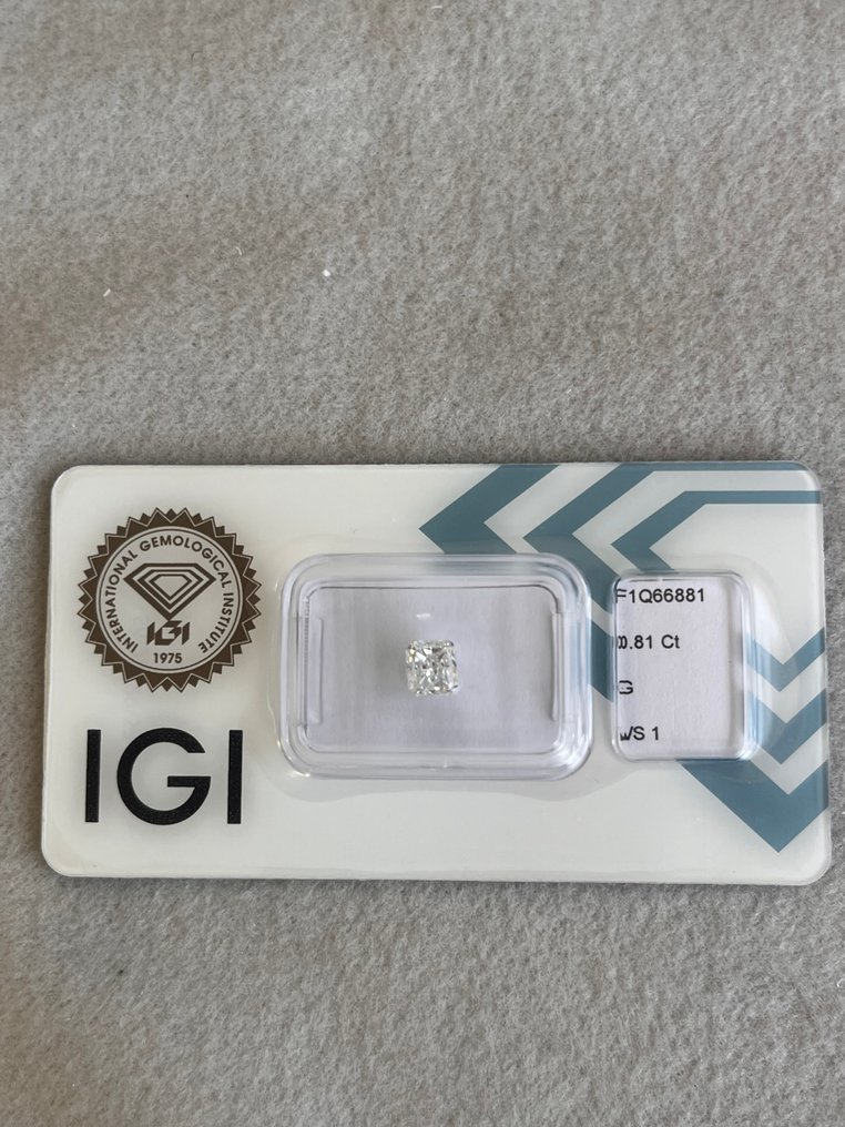 1 pcs Diamond (Natural) - 0.81 ct - Radiant - G - VS1 - International Gemological Institute (IGI ...