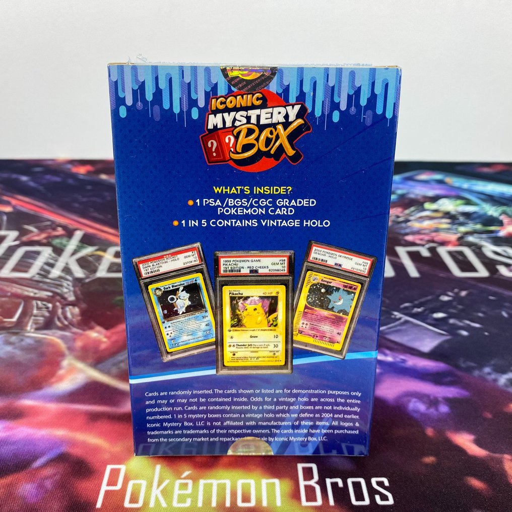 Iconic Mystery BOX - 1 Graded Card Mystery box - auction online Catawiki
