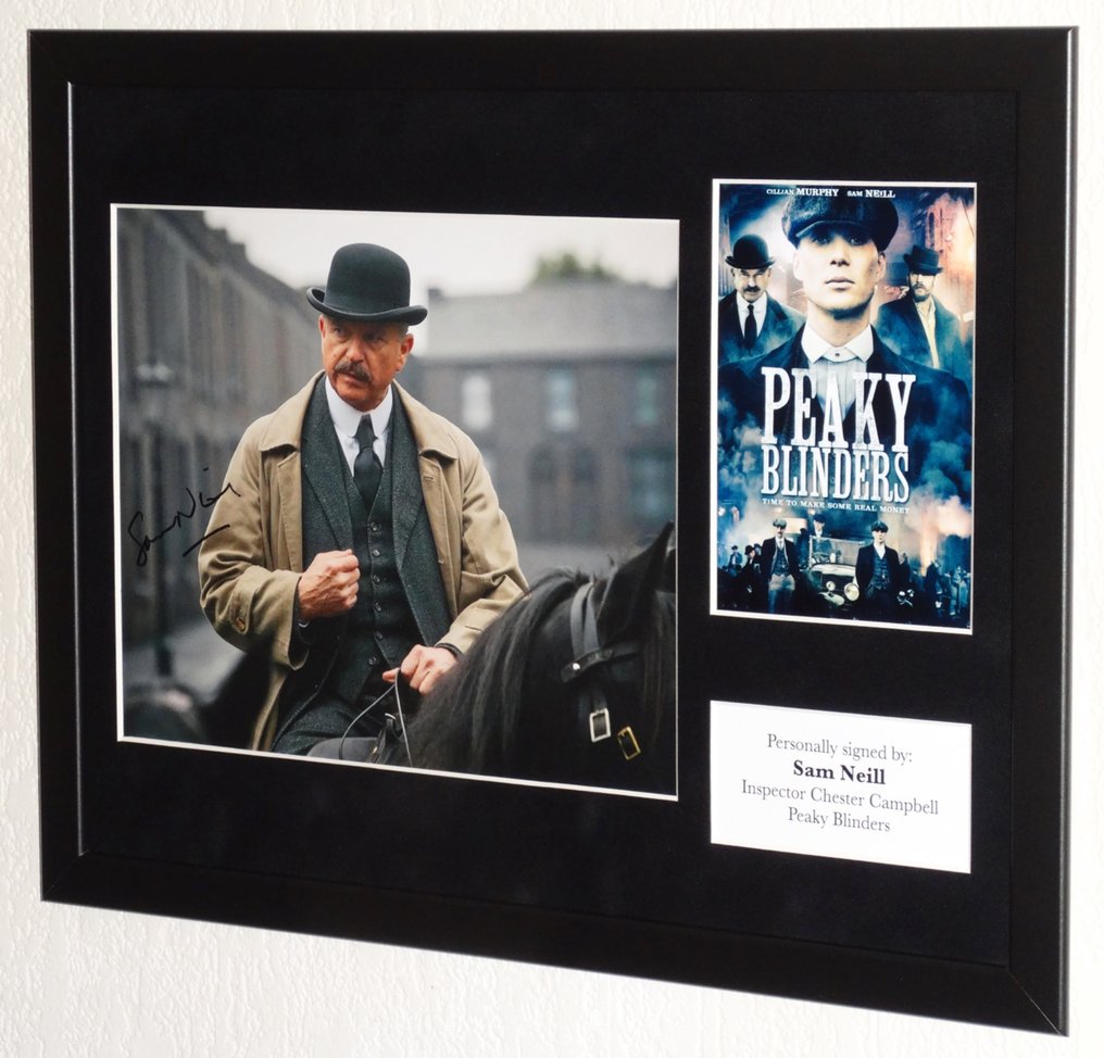 Peaky Blinders - Sam Neill (Inspector Chester Campbell) Framed, signed ...