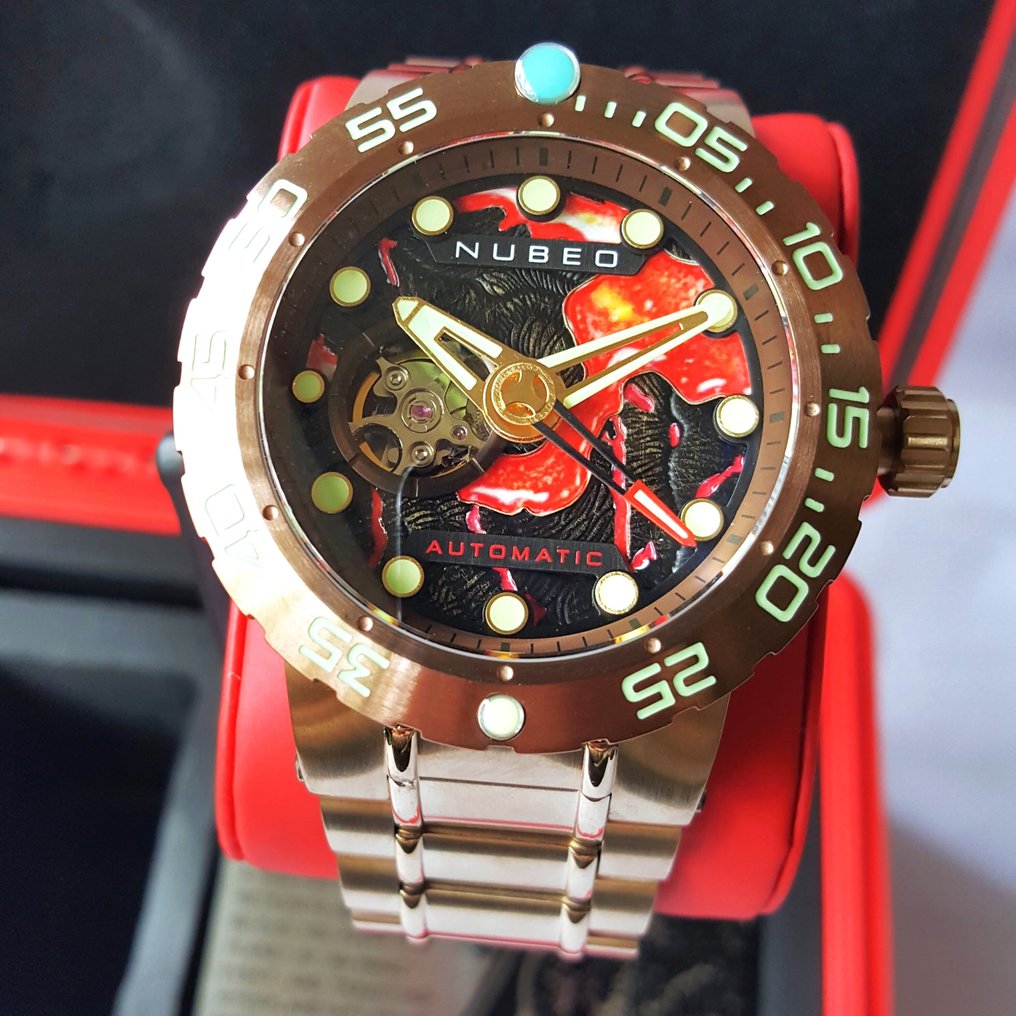 nubeo - Authentic MARS Meteorite - Limited Edition - Automatic - Golden ...