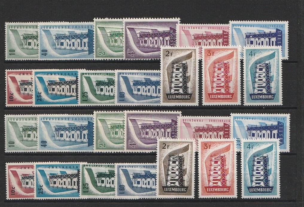 Europa CEPT 1956 - Culture - 2 complete jaargangen - auction online Catawiki