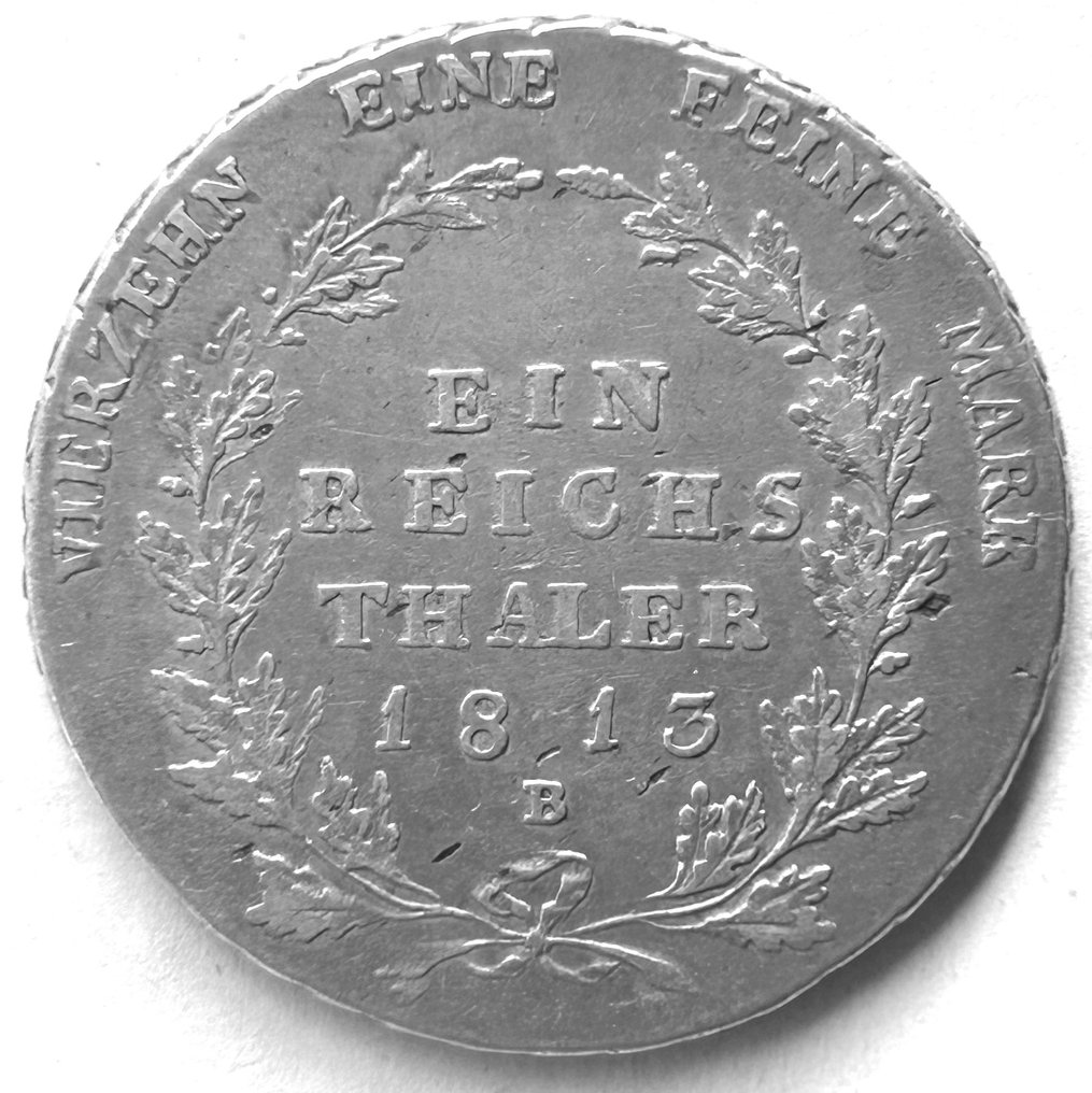 Alemania – Preussen. Friedrich Wilhelm III. Ein Reichsthaler 1813 ...
