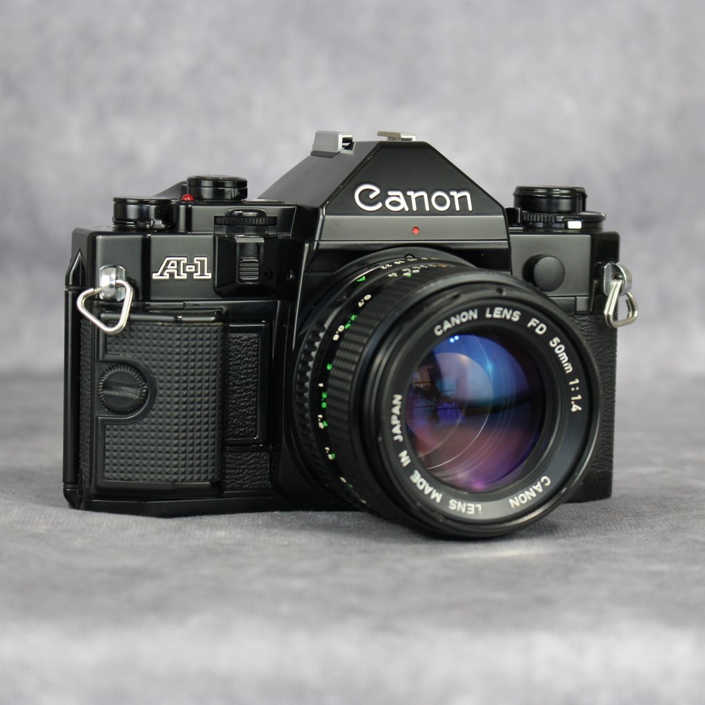 Canon A1 + FD 50mm 1:1.4 Appareil photo argentique - Catawiki