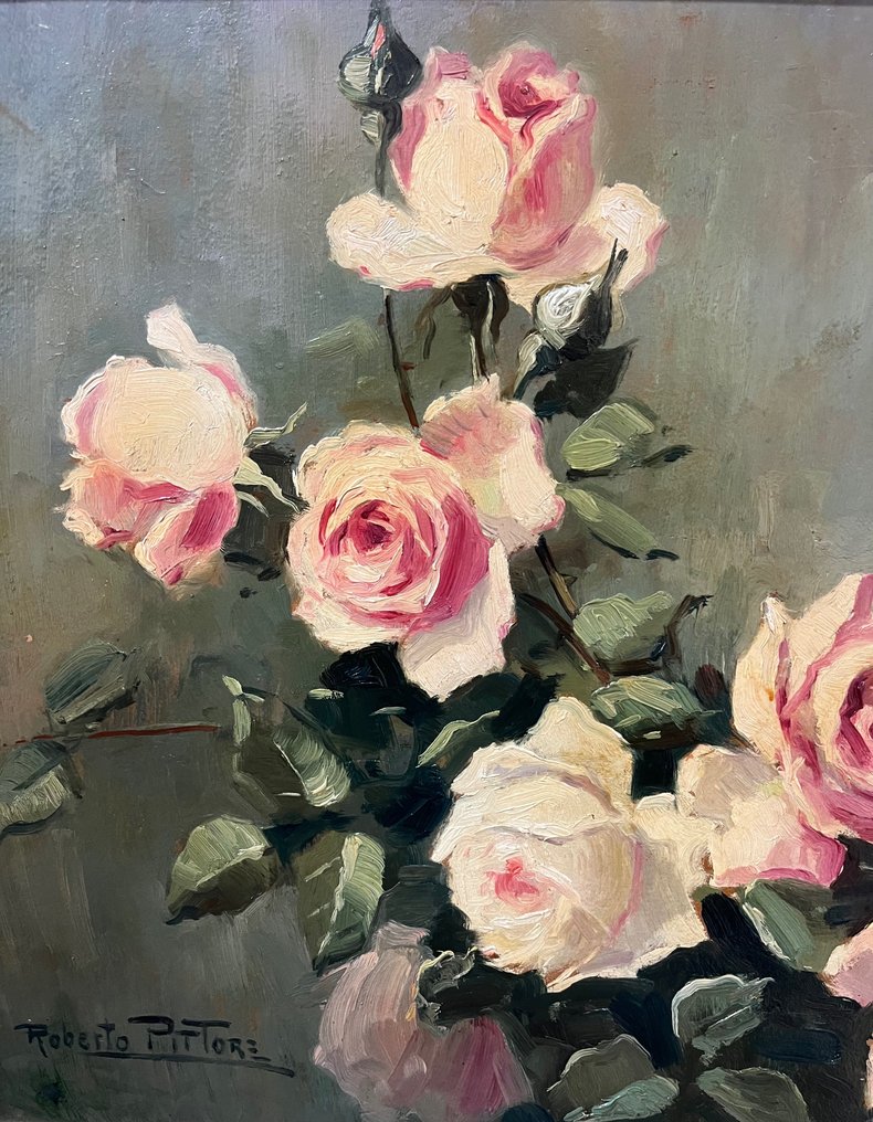 Roberto Pittore (1939) - Rose - Catawiki