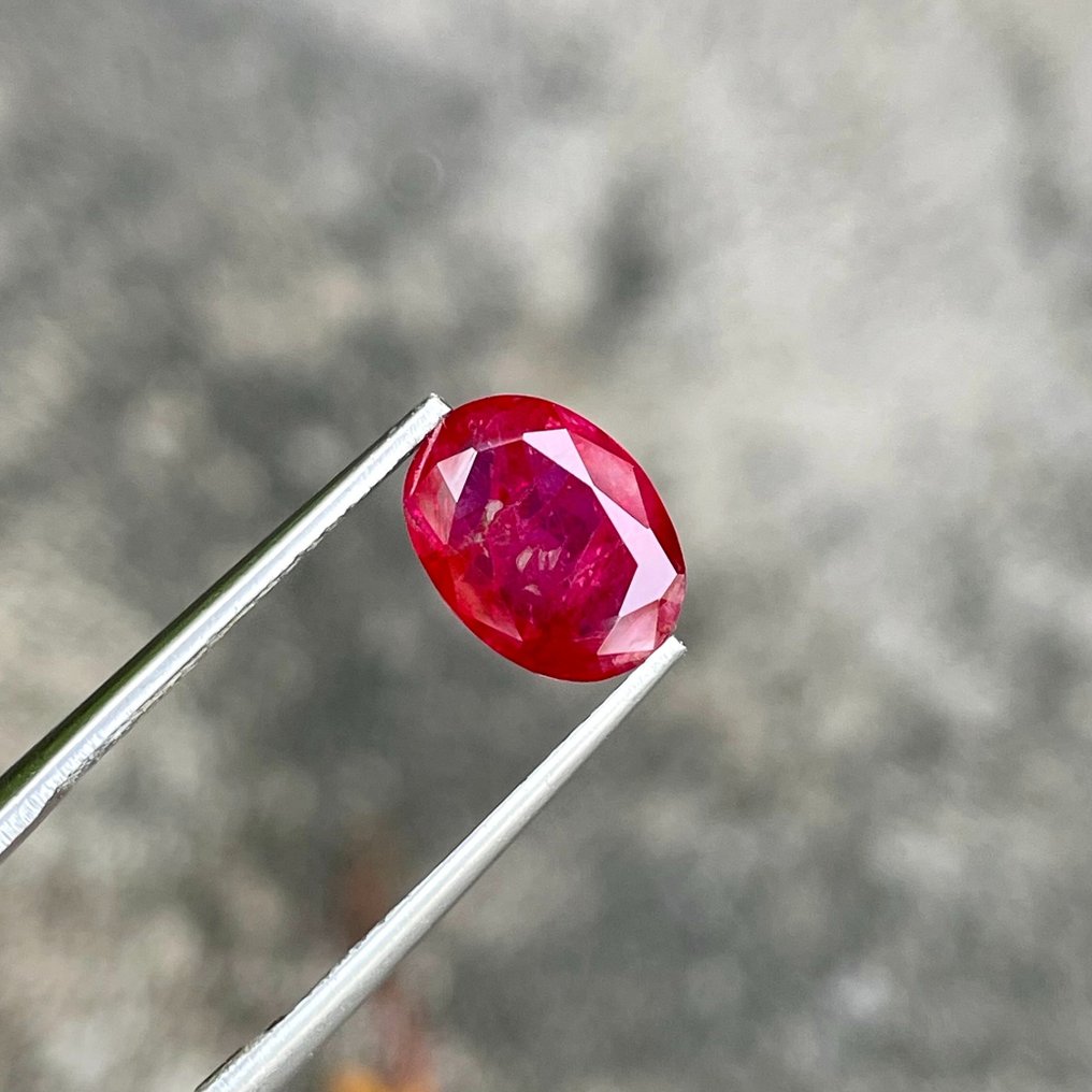 1 pcs Red Ruby - 2.82 ct - Asian Institute of Gemological Sciences ...