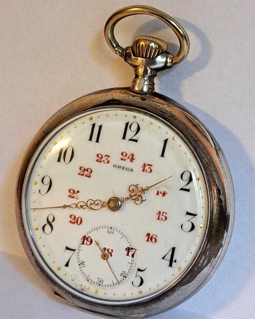 OMEGA Gallone Taschenuhr - guter Sammlerzustand - SWISS made - Grand Prix Paris 1900 - 1900-1920 ...